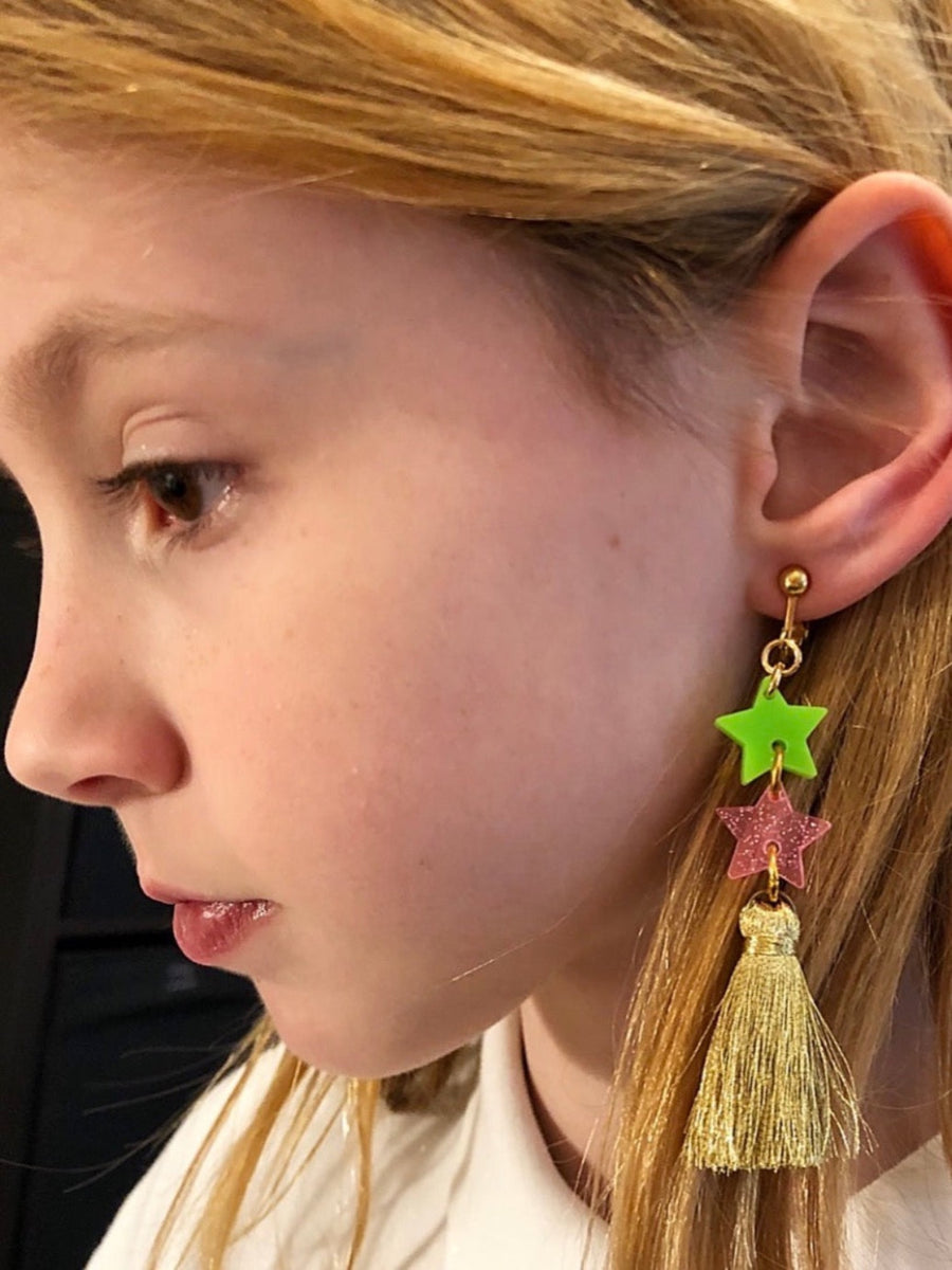 STARLIGHT CLIP ON EARRINGS – Gunner and Lux